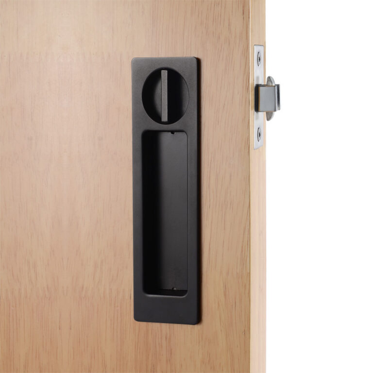 Premium Sliding Door Entrance Set Lock Rectangular BLK | Premium ...
